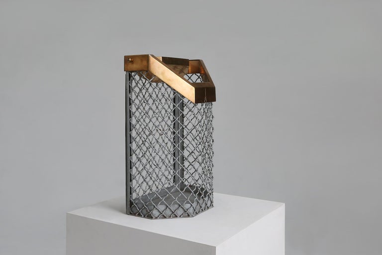 Rare Eiffel Tower Trash Can, circa 1960 For Sale at 1stDibs