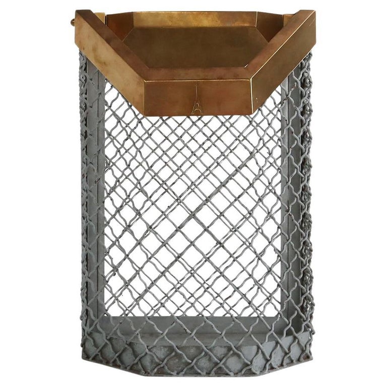 Rare Eiffel Tower Trash Can, circa 1960 For Sale at 1stDibs