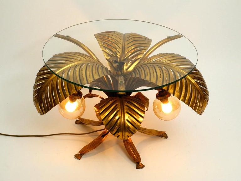 Rare Elegant Large Illuminated 1980s Florentine Table with Original ...