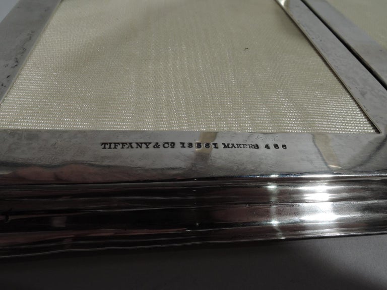 Rare and Elegant Tiffany Edwardian Sterling Silver Double Picture Frame ...