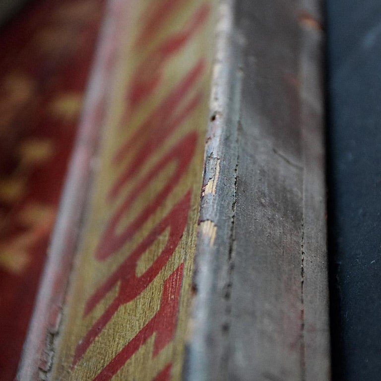 Rare English Hand Painted Railway Sign For Sale at 1stDibs