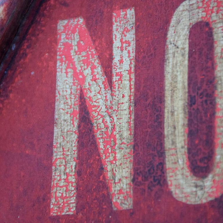 Rare English Hand Painted Railway Sign For Sale at 1stDibs