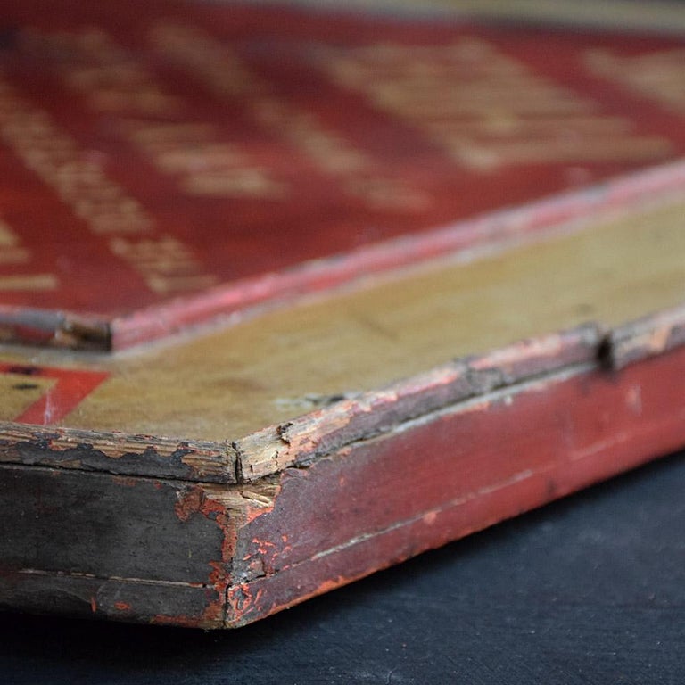 Rare English Hand Painted Railway Sign For Sale at 1stDibs