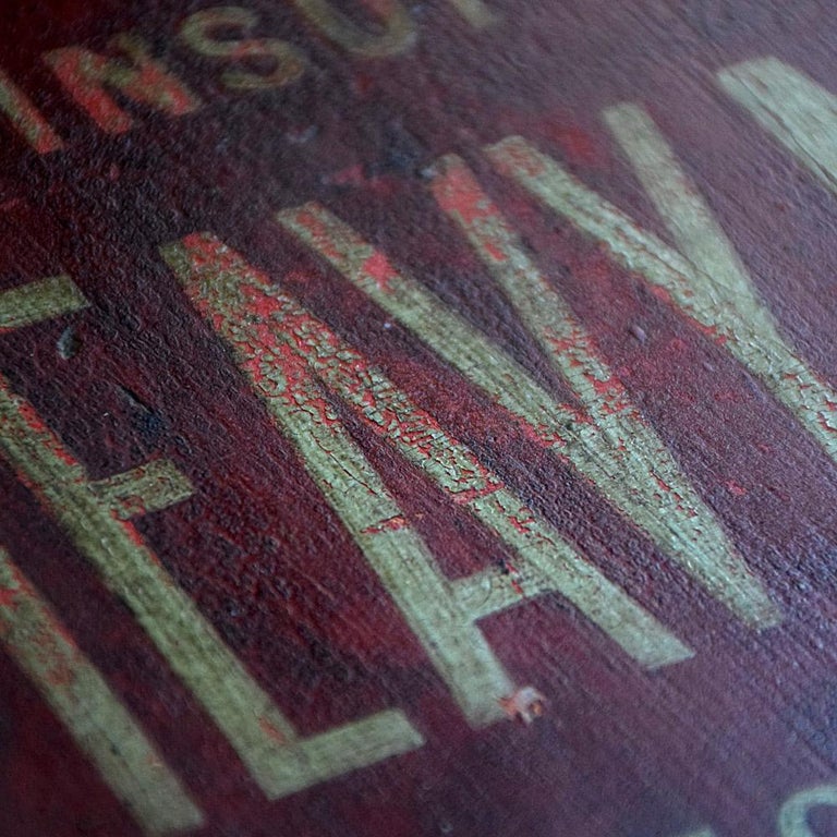 Rare English Hand Painted Railway Sign For Sale at 1stDibs
