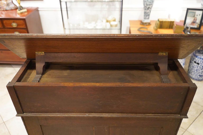Rare English Oak Wooton Style 19th Century Desk with Rotating Drawers ...