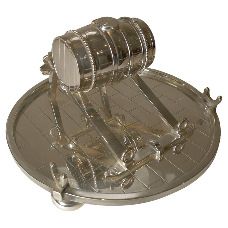 Rare English Victorian Silver Plated Novelty Inkwell - Reg. 1856 For ...