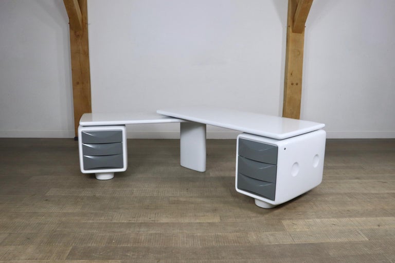 Rare Ernest Igl Jet Corner Writing Desk for Wilhelm Werndl, 1970s at ...
