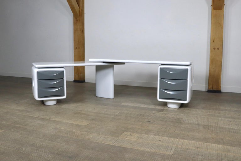 Rare Ernest Igl Jet Corner Writing Desk for Wilhelm Werndl, 1970s at ...