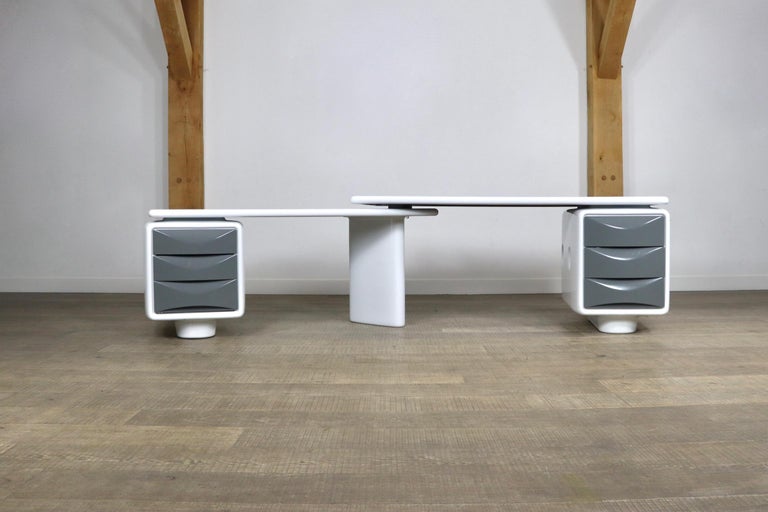 Rare Ernest Igl Jet Corner Writing Desk for Wilhelm Werndl, 1970s at ...