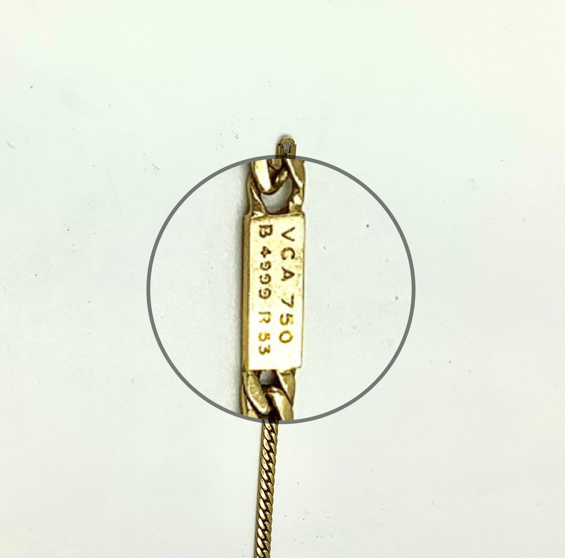 Rare Estate Van Cleef and Arpels Plique-a-Jour Enamel 18K Gold Necklace ...