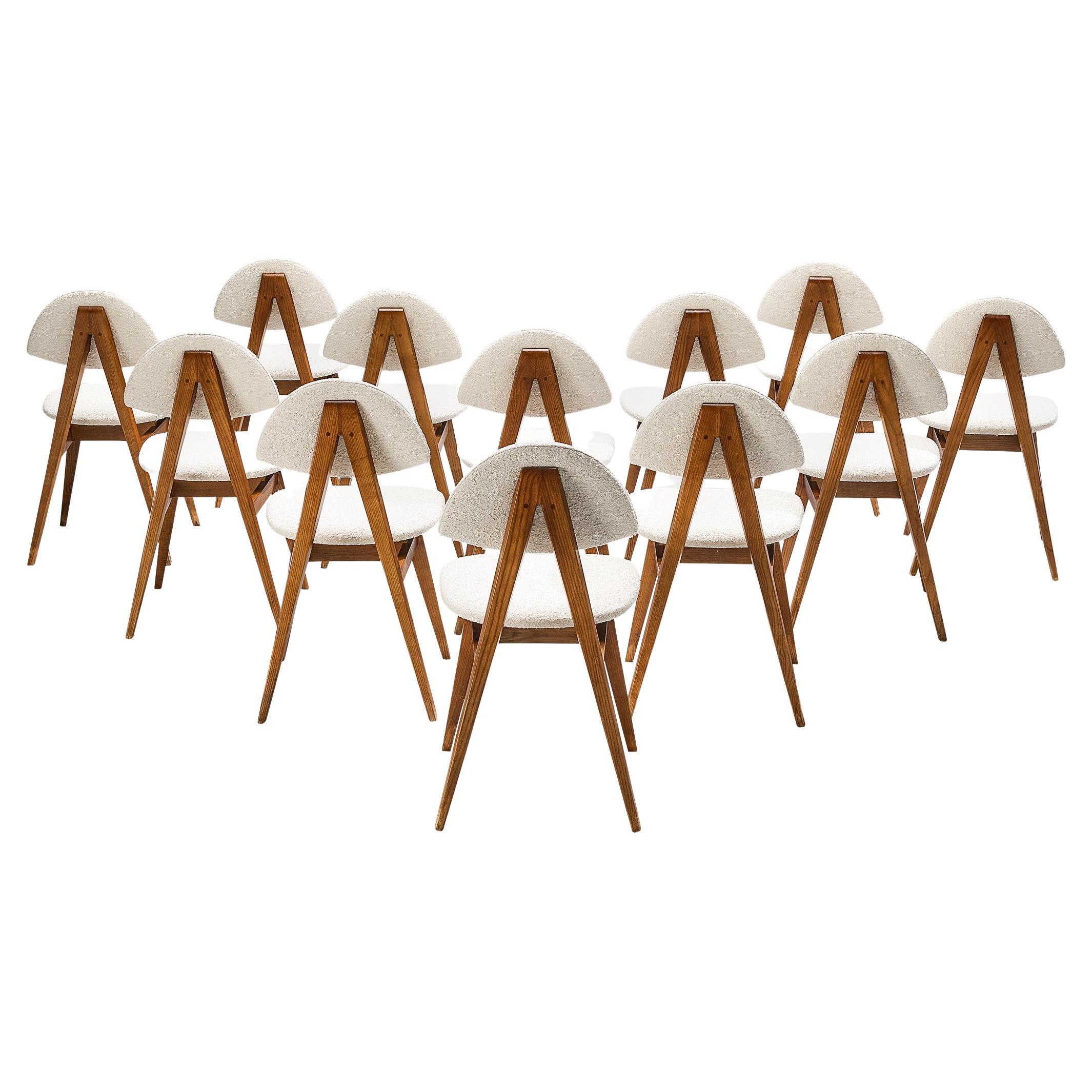 Emeco Nine-0 Chair in Brushed Aluminium and Orange by Ettore Sottsass ...