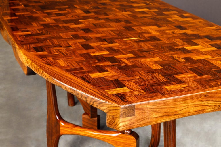 Rare Exotic Cocobolo Rosewood Dining Table by Don Shoemaker for Senal ...