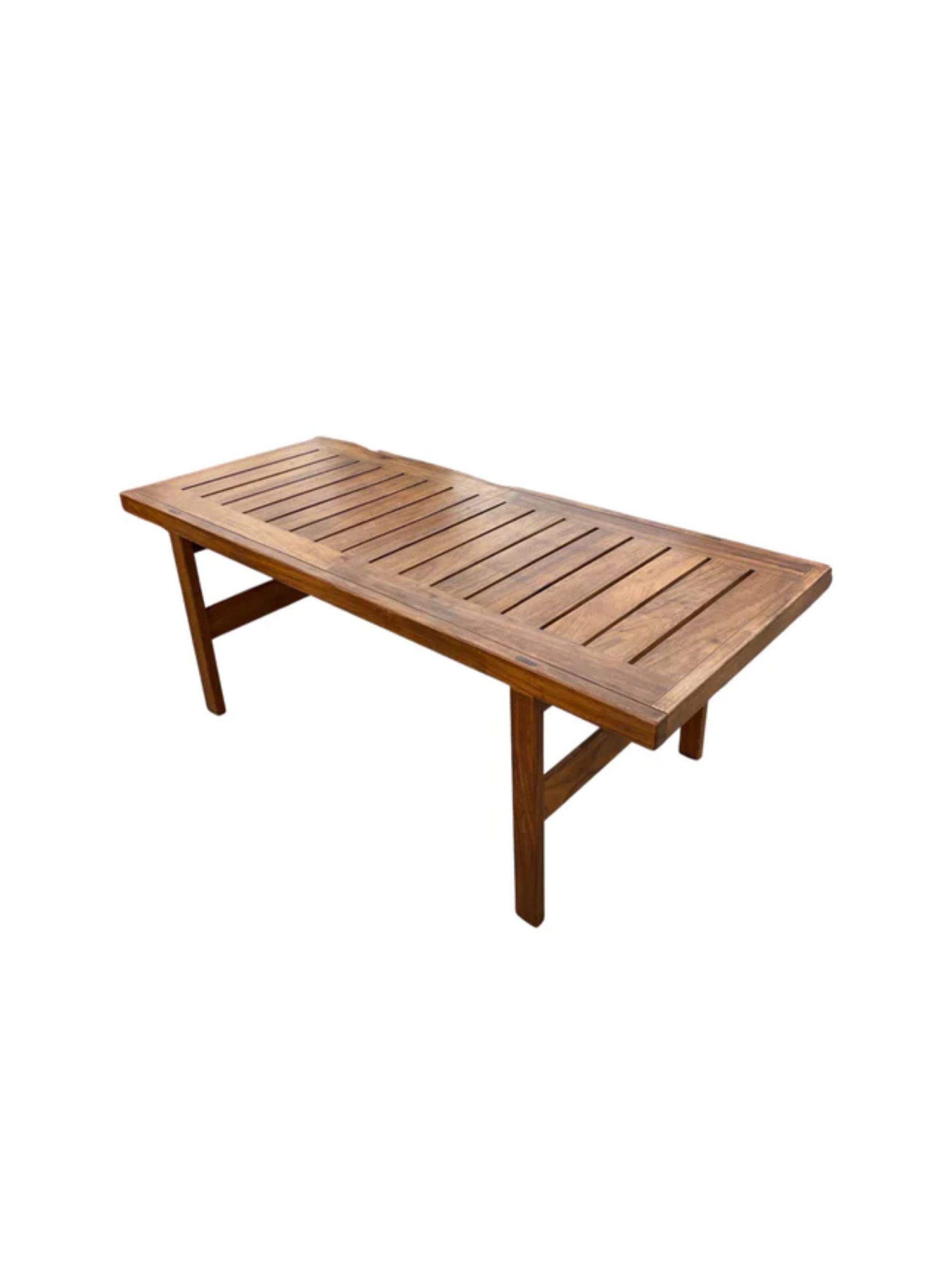 Rare Extension Dining Table with Hidden Leaves by John Tabraham, 1960s ...