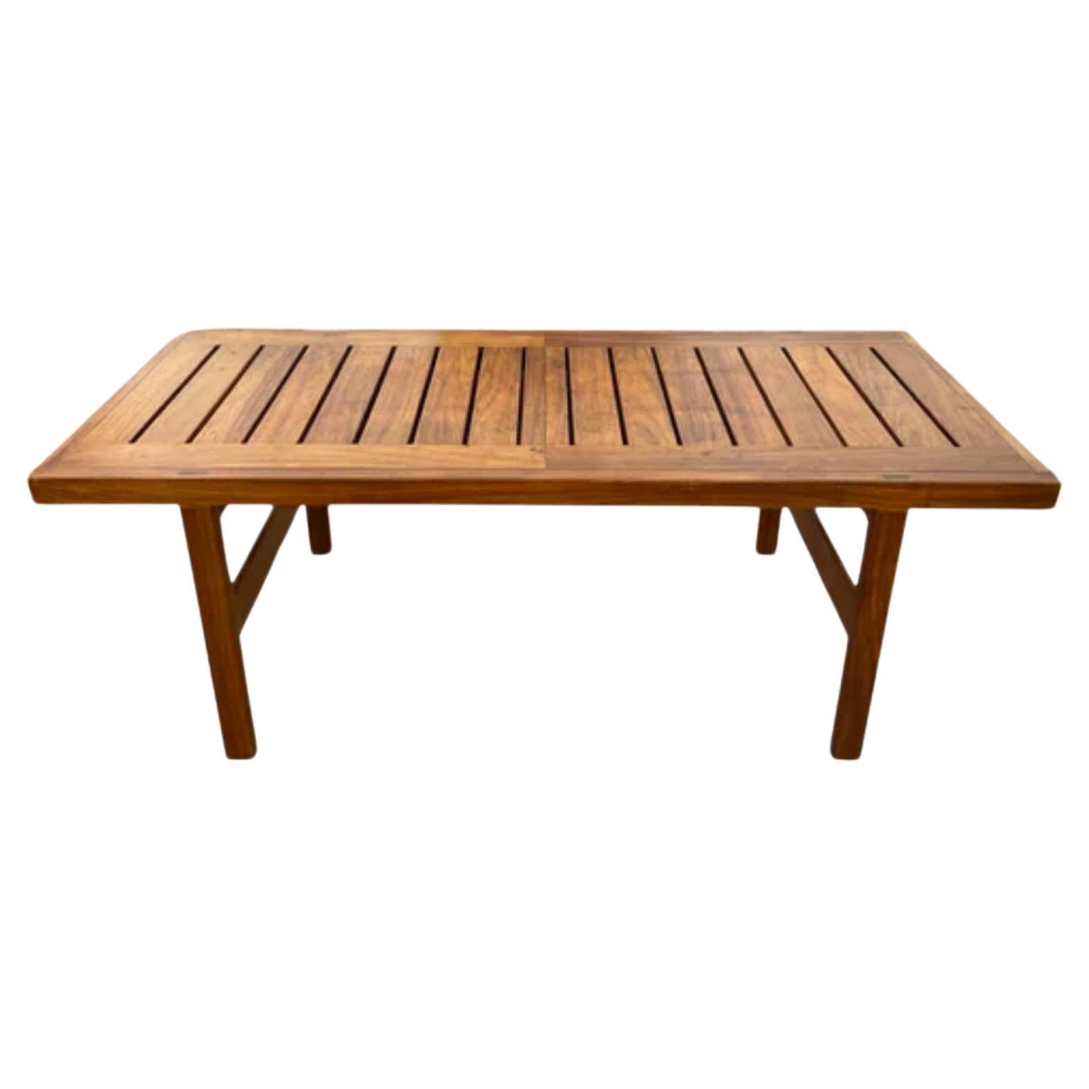 Rare Extension Dining Table with Hidden Leaves by John Tabraham, 1960s ...