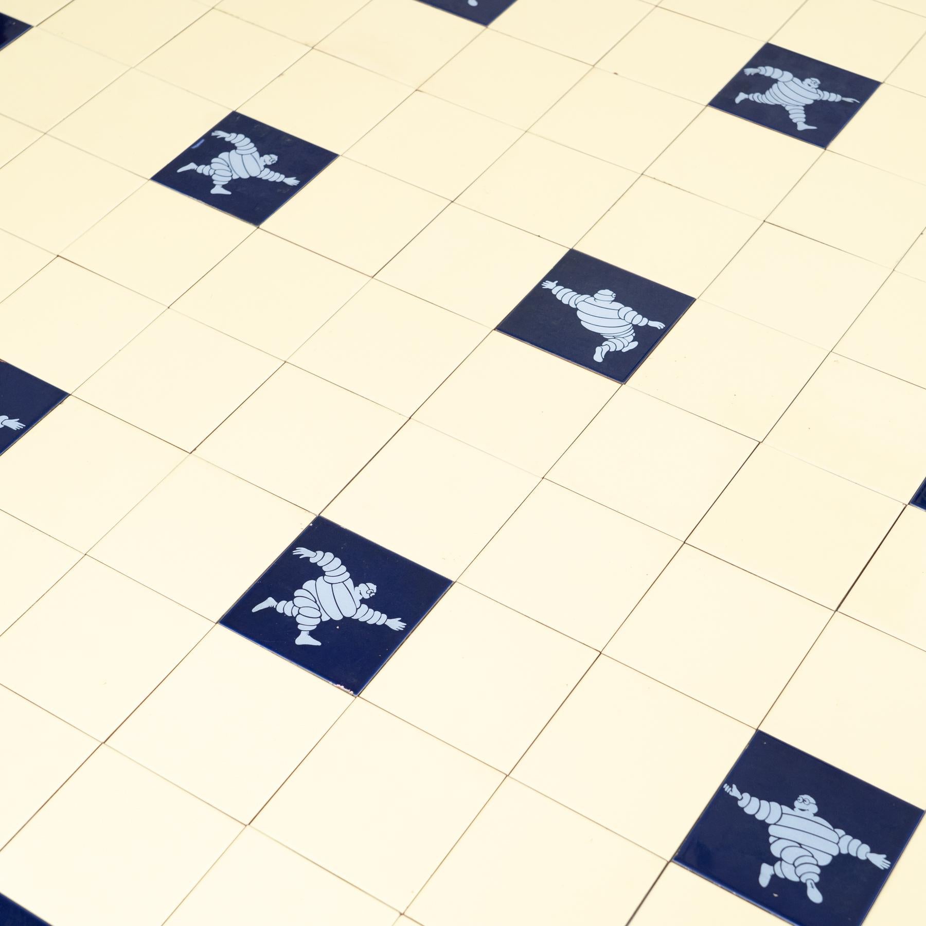 Rare Extra Extra Large Set of Vintage Michelin Man Tiles, circa 1960 ...
