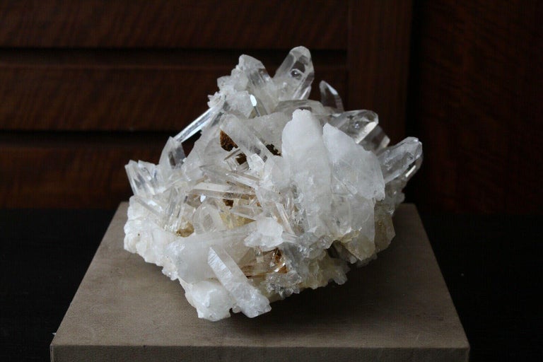 Rare Extra Large Natural Rock Crystal Quartz Cluster For Sale at 1stDibs