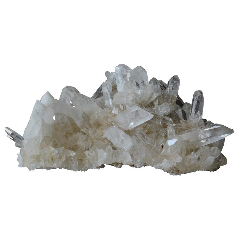 Rare Extra Large Natural Rock Crystal Quartz Cluster For Sale at 1stDibs