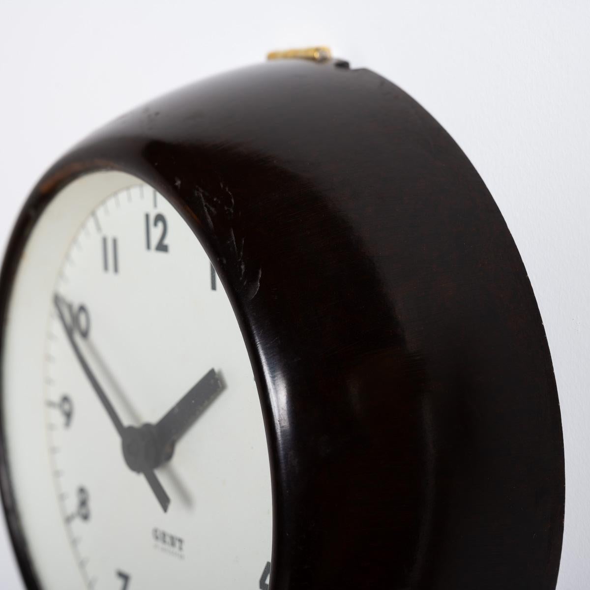 Rare Extra Small Vintage Bakelite Wall Clock by Gent of Leicester ...