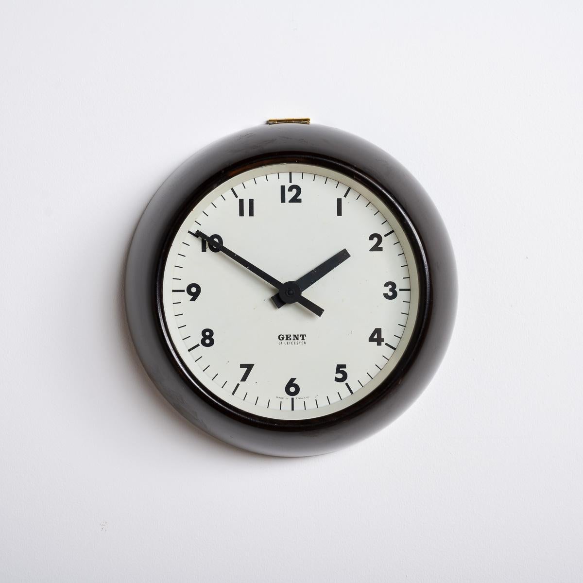 Rare Extra Small Vintage Bakelite Wall Clock by Gent of Leicester ...