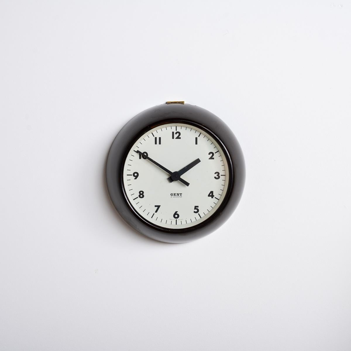 Rare Extra Small Vintage Bakelite Wall Clock by Gent of Leicester ...