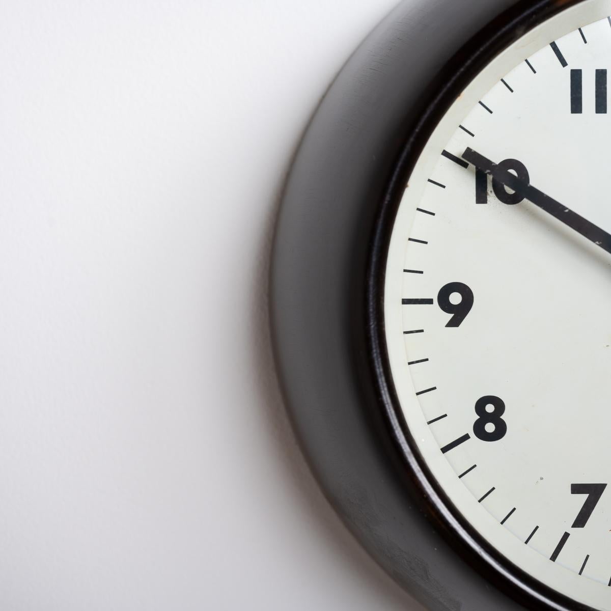 Rare Extra Small Vintage Bakelite Wall Clock by Gent of Leicester ...