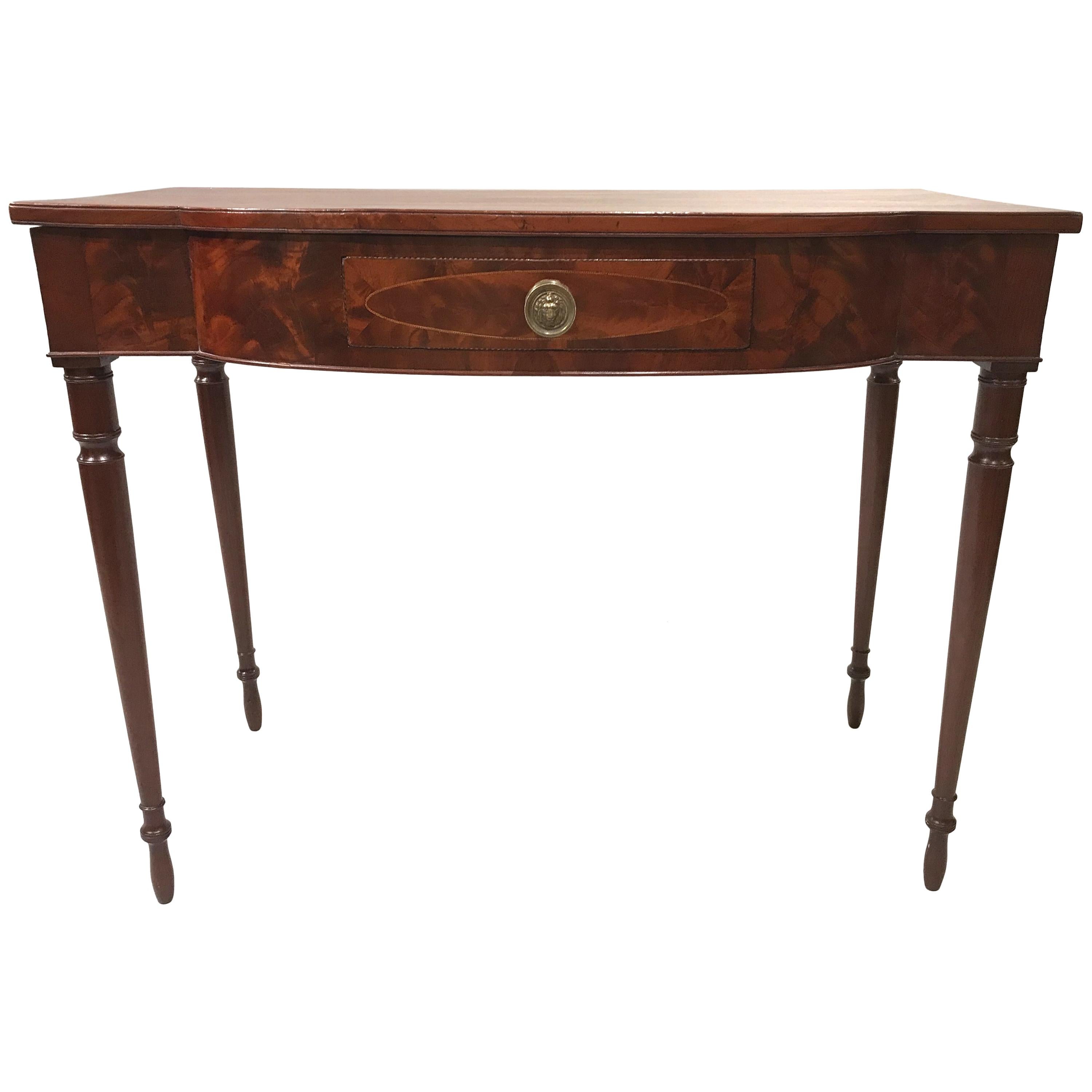 Rare Federal Inlaid Mahogany Server or Side Table with Drawer, circa ...