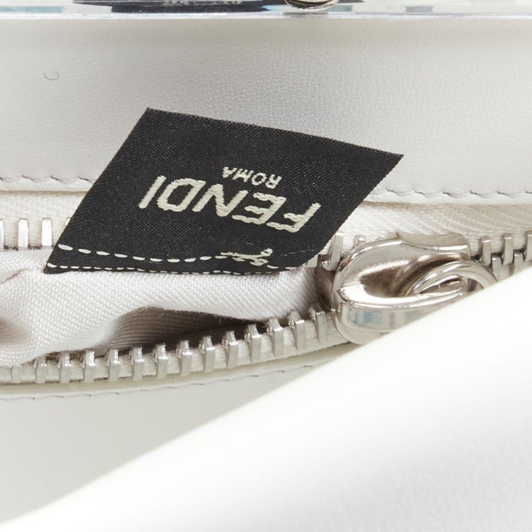 rare FENDI 2019 Limited Peekaboo FF Zucca clear PVC monogram perspex ...