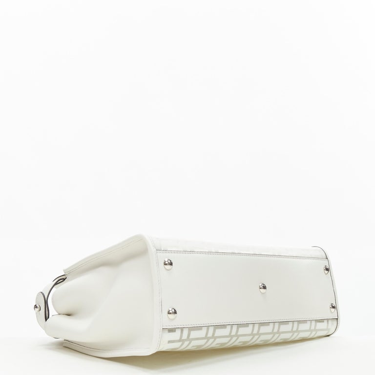 rare FENDI 2019 Limited Peekaboo FF Zucca clear PVC monogram perspex ...