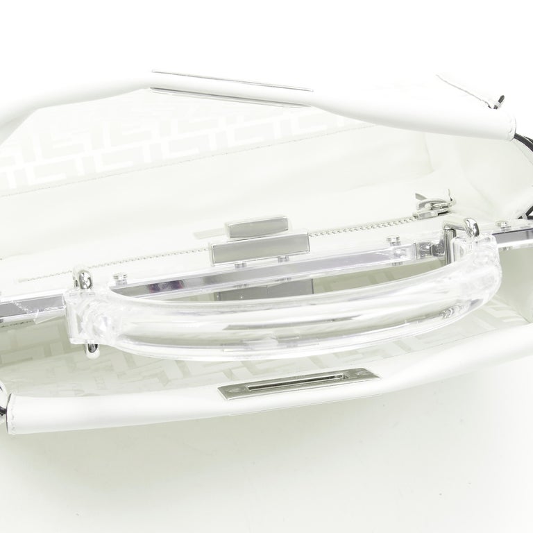 rare FENDI 2019 Limited Peekaboo FF Zucca clear PVC monogram perspex ...