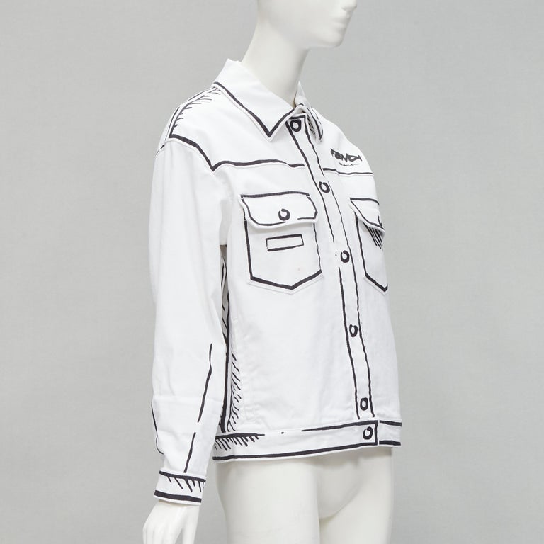 rare FENDI 2022 Joshua Vides California Sky black white comic marker ...