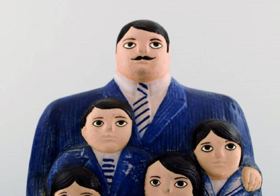 Rare Figure, Lisa Larson, "The Family", Glazed Ceramics, Gustavsberg ...