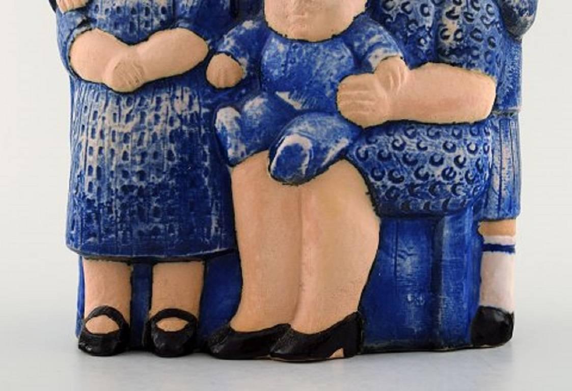 Rare Figure, Lisa Larson, "The Family", Glazed Ceramics, Gustavsberg ...