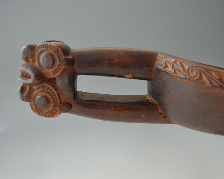 Rare Finely Carved Maori Canoe Bailer Oceanic Polynesian tribal Art For ...