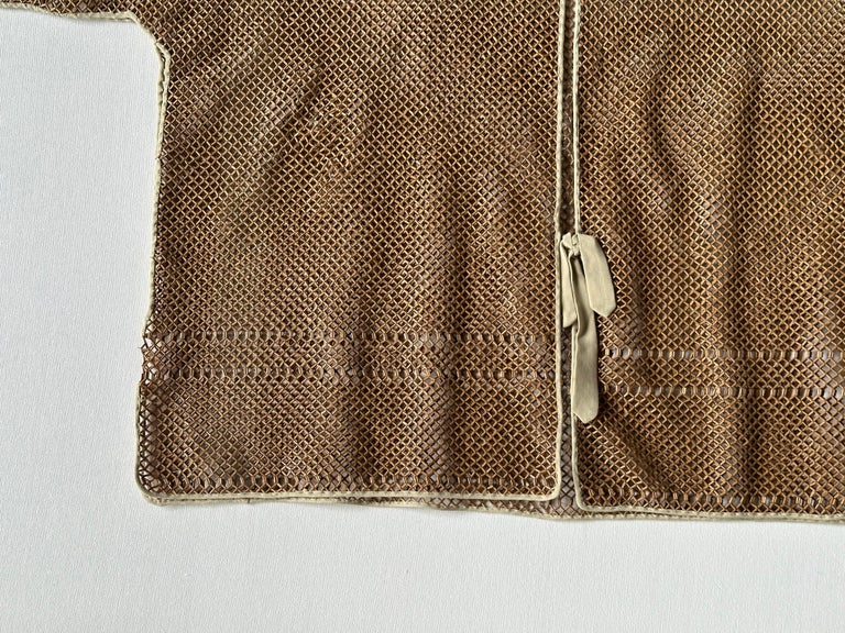 Rare Framed Chinese Woven Bamboo Jacket, Qing Dynasty For Sale at 1stDibs