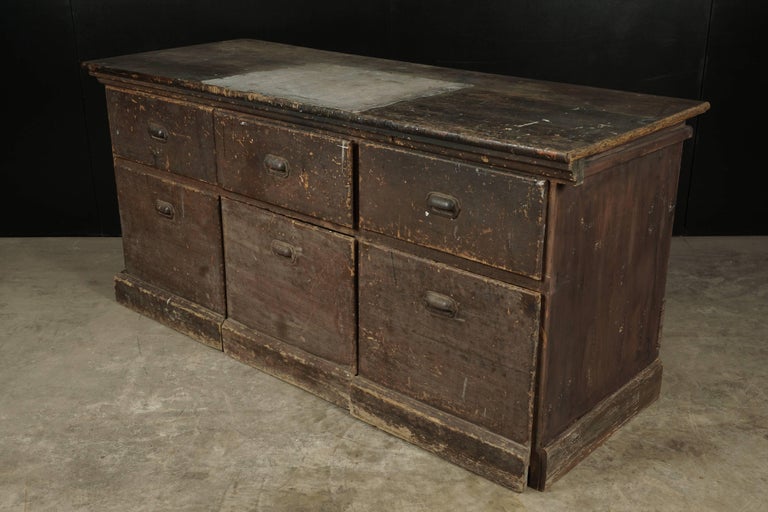 Rare French Bakery Chest from France, circa 1920 at 1stDibs