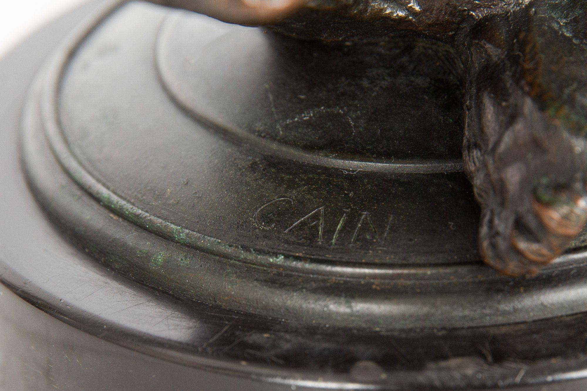 Rare French Bronze Sculpture “Harvester Bear” by Auguste Cain circa ...