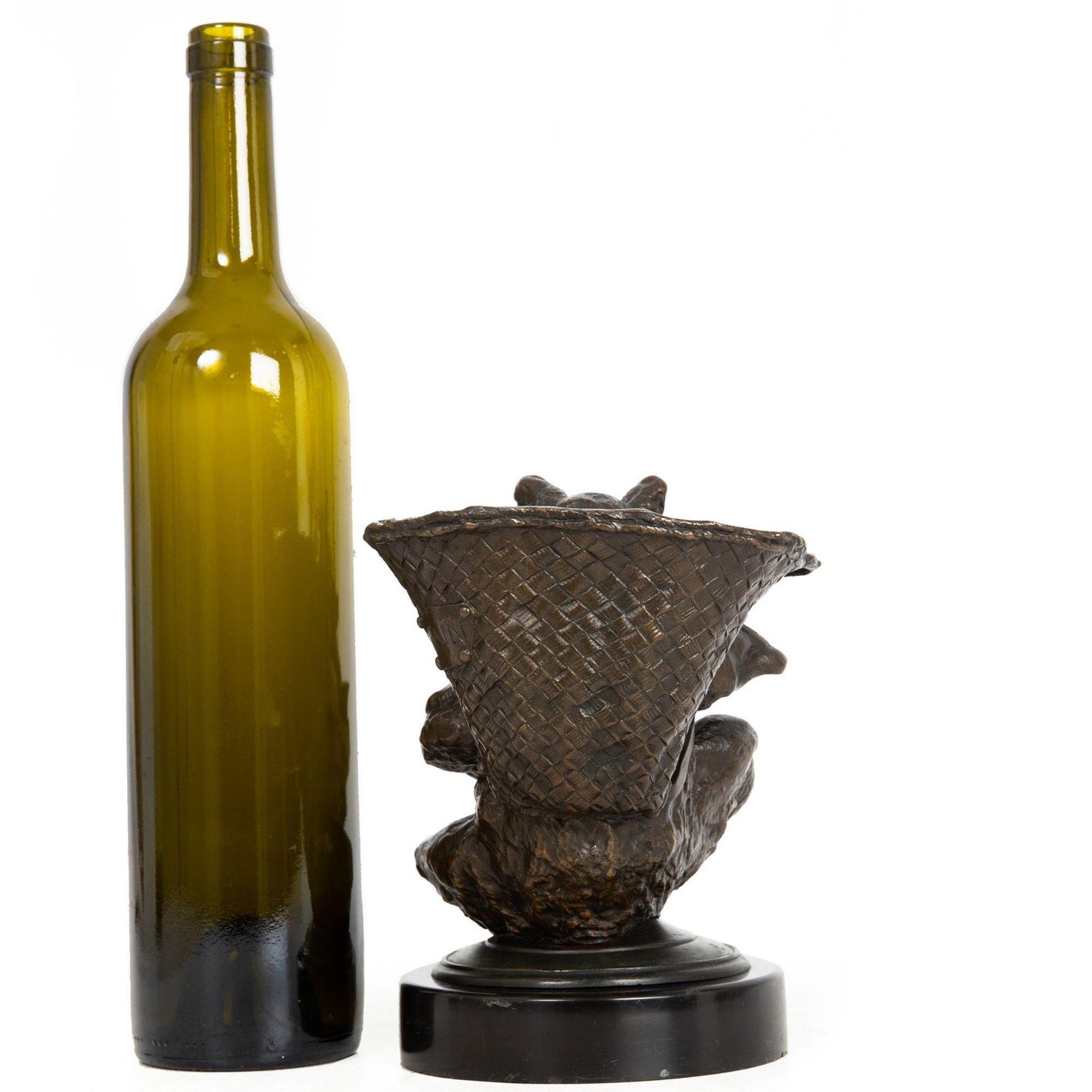 Rare French Bronze Sculpture “Harvester Bear” by Auguste Cain circa ...