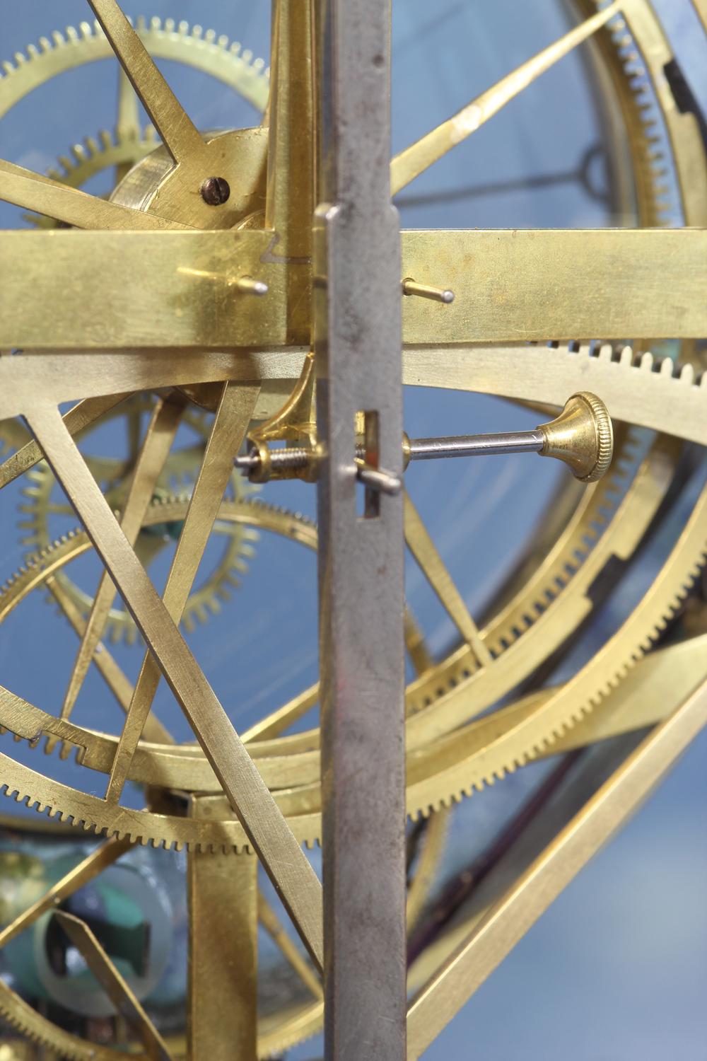 Rare French Glass-Plate Skeleton Clock with Remontoire Strike For Sale ...
