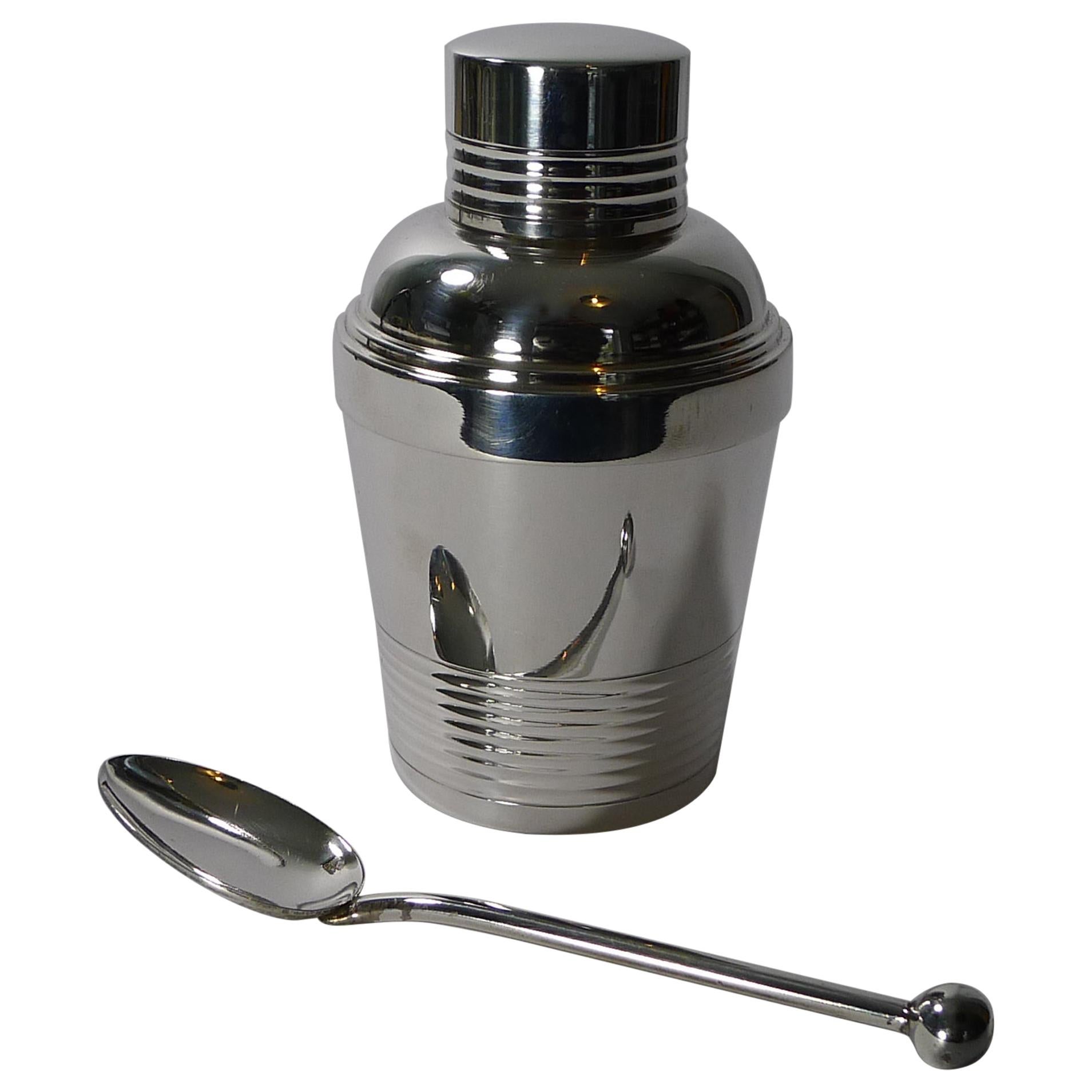 Rare French Individual Cocktail Shaker With Lemon Squeezer, Deschamps ...