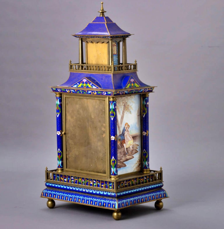 Rare French Table Clock, End 19th Century For Sale at 1stDibs