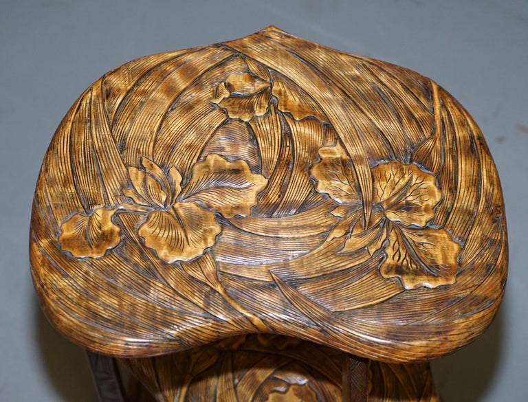 Rare Fully Stamped Y Hayashi 1905 Liberty's London Japanese Carved Side ...