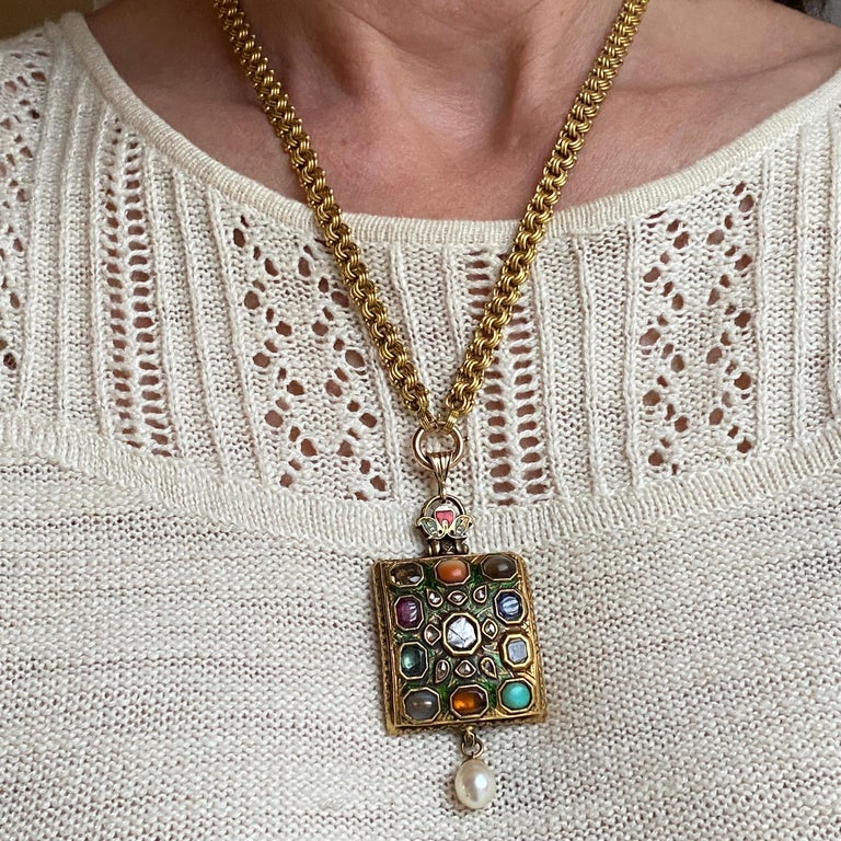 Rare Gem 22k Gold Armlet 'Bazuband' Mughal India 18th-19th Century For ...