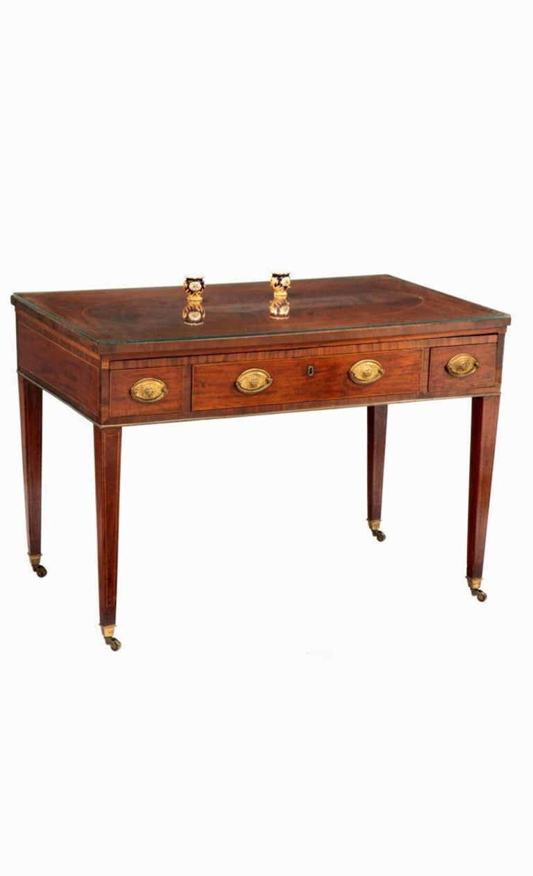 Rare George III Period Beau Brummel Mahogany Gentleman's Dressing Table ...