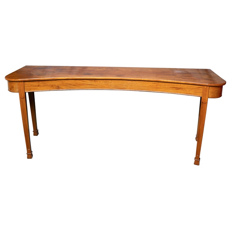 Rare George III Period Concave Front Serving Table For Sale at 1stDibs
