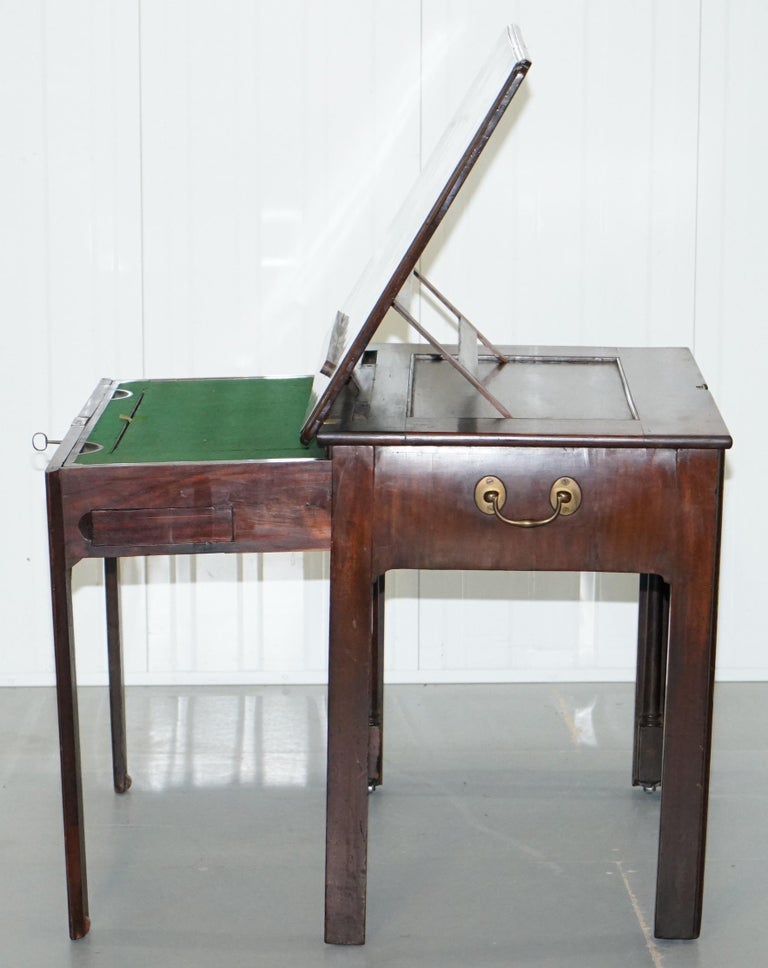 Rare Georgian Irish Mahogany circa 1760 George III Architects Writing ...