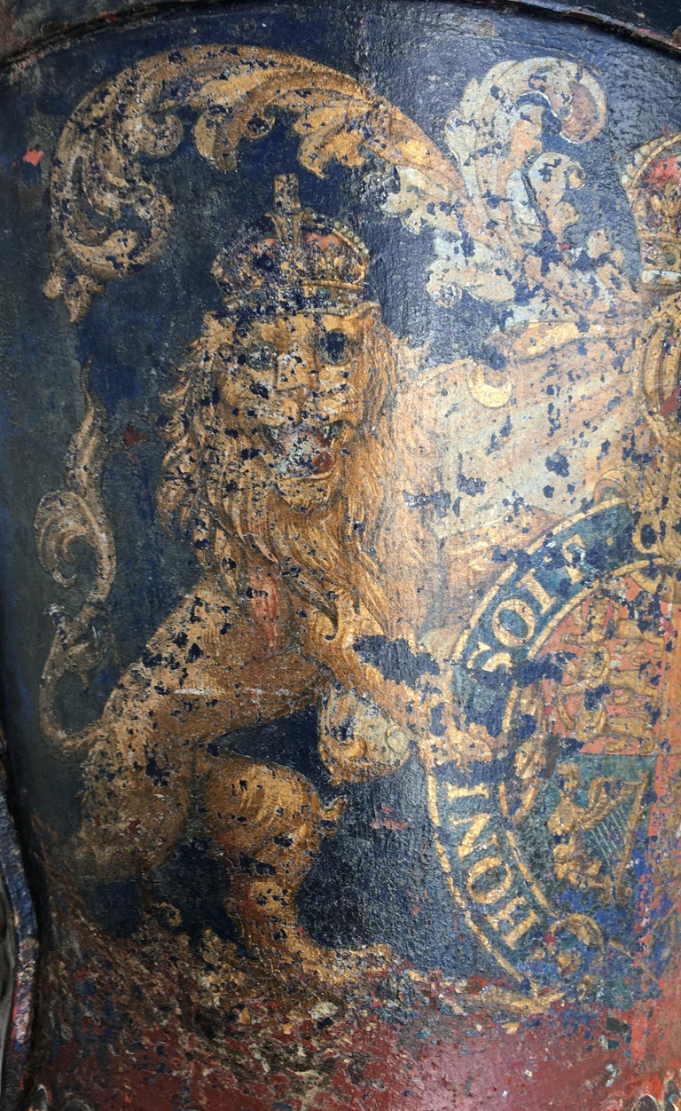 Rare Georgian Leather Royal Fire Bucket For Sale at 1stDibs