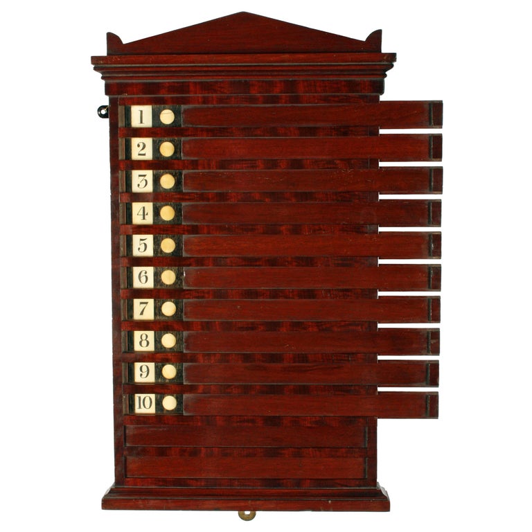 Rare Georgian 'Life Pool' Scoreboard For Sale at 1stDibs