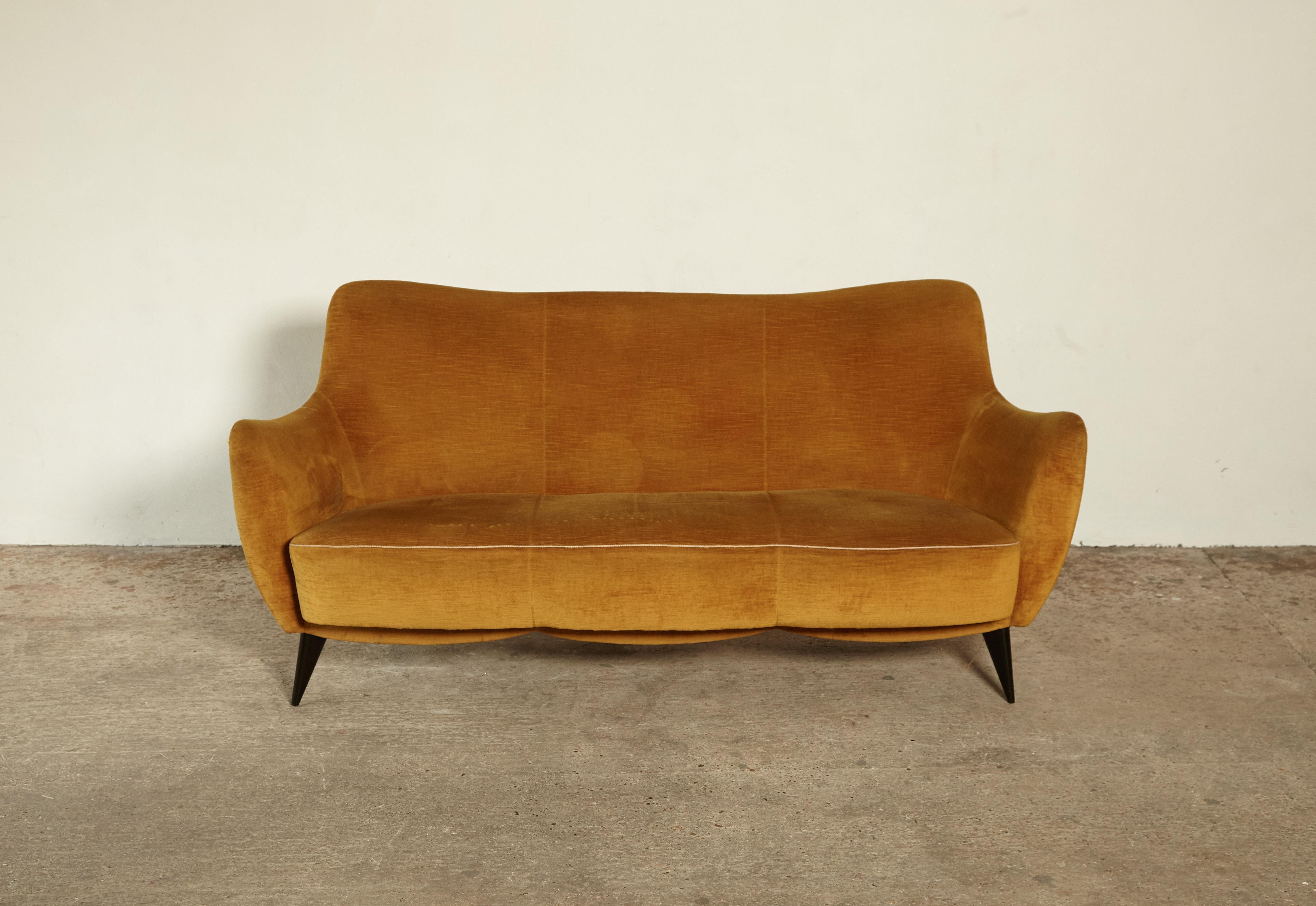 Rare Giulia Veronesi Perla Sofa, ISA Bergamo, Italy, 1950s at 1stDibs