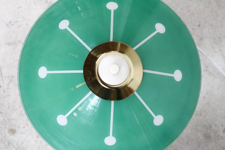 Rare Glass Table Lamp by Meissen Glass For Sale at 1stDibs