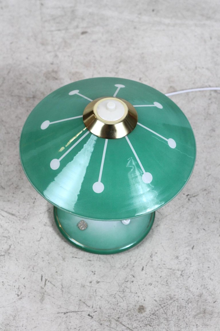 Rare Glass Table Lamp by Meissen Glass For Sale at 1stDibs